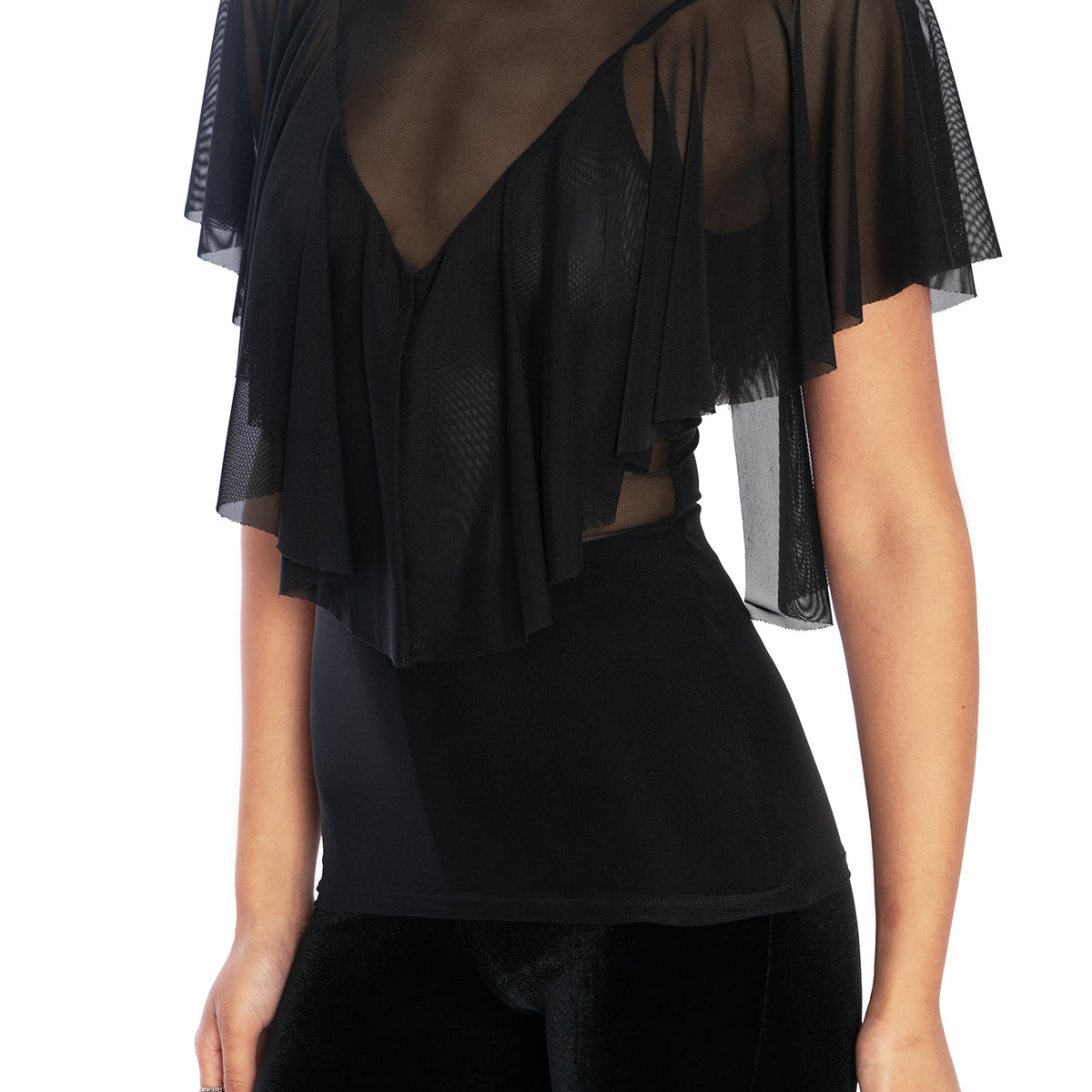 Sheer Frill Top - Limited – BlackMilk Clothing