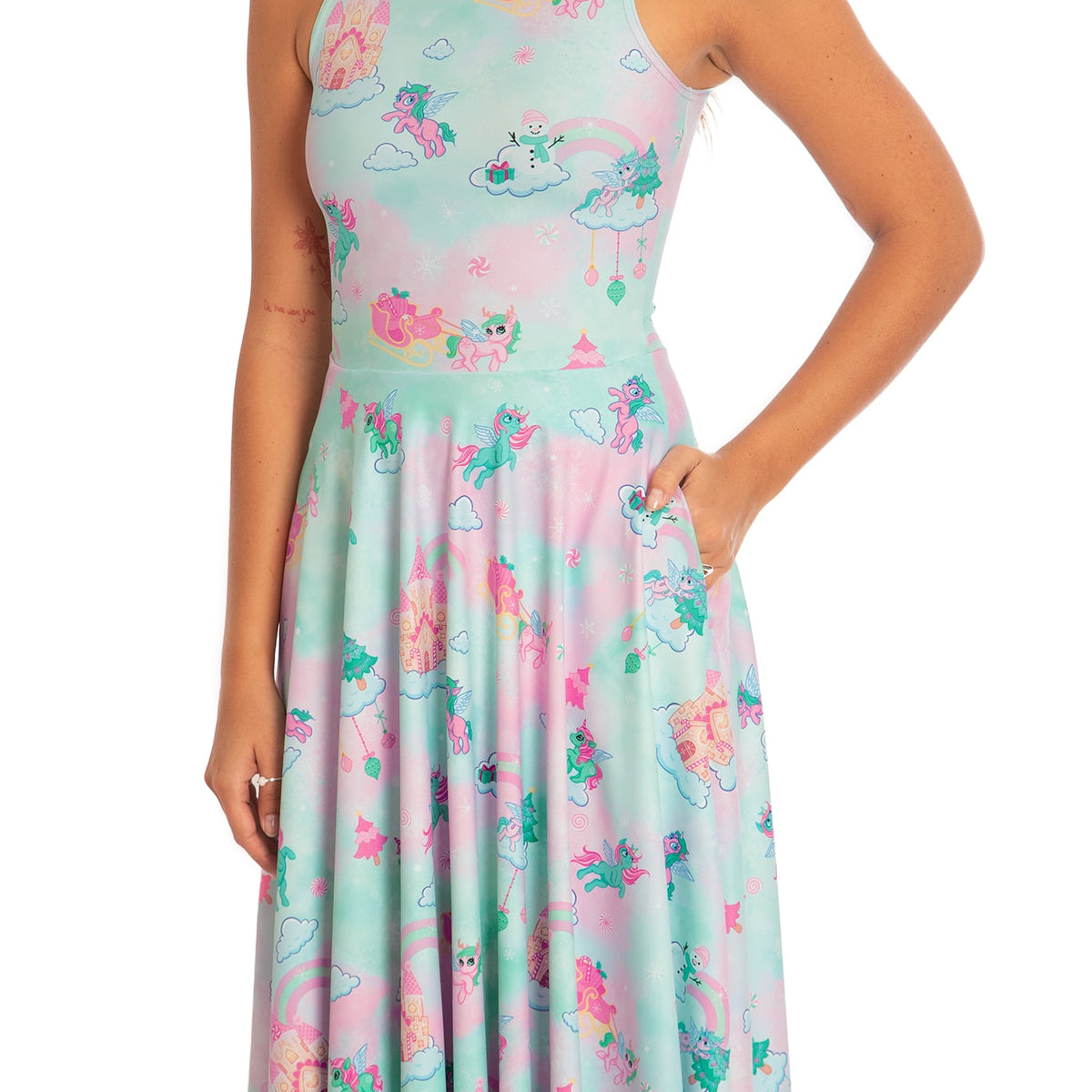 So Christmas I Could Puke Princess Midi Dress - Limited – BlackMilk ...