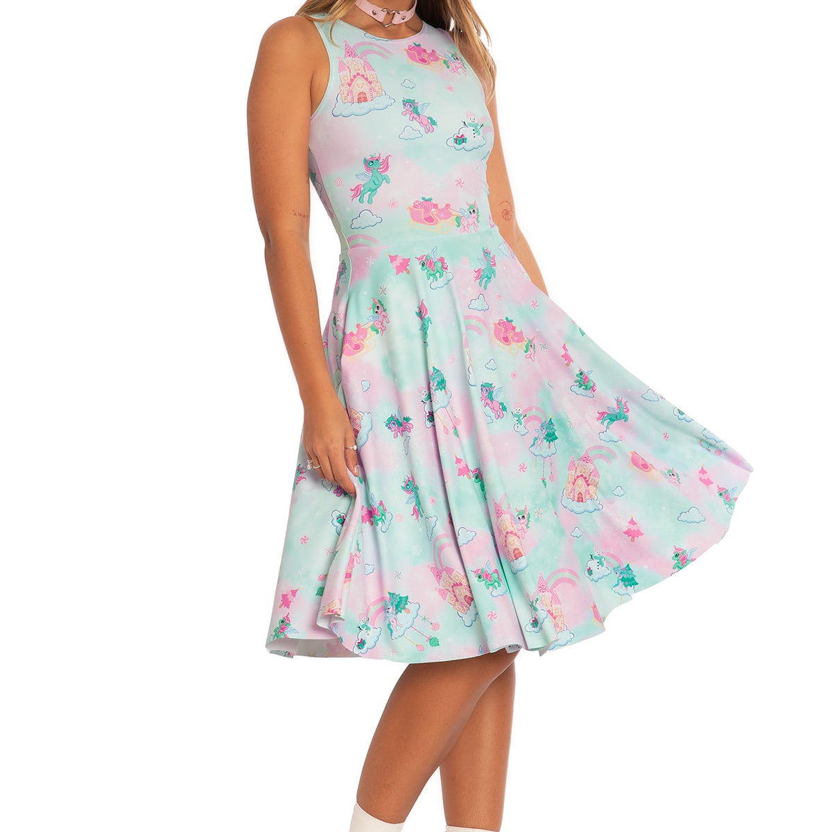 So Christmas I Could Puke Princess Midi Dress - Limited – BlackMilk ...