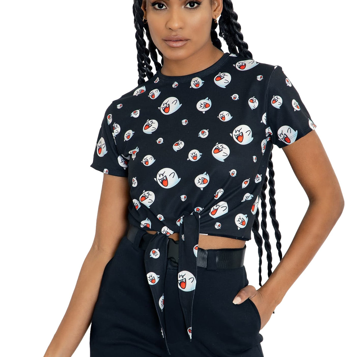 Boo Tie Front Tee - Limited – BlackMilk Clothing