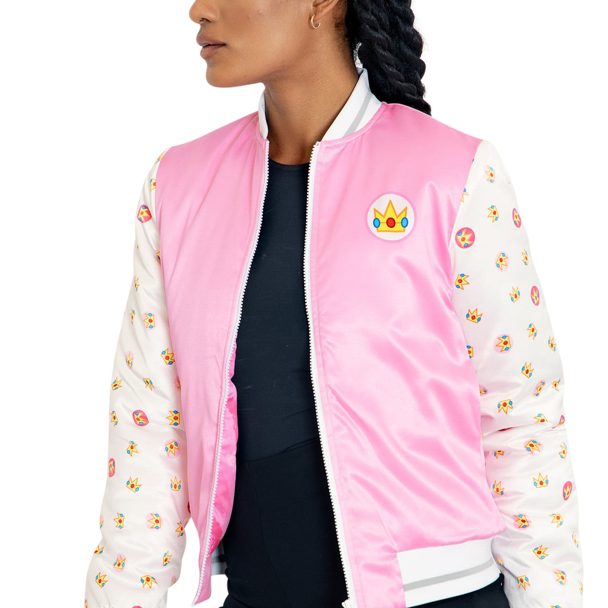 Princess Peach Shiny Bomber Jacket - Limited – BlackMilk Clothing