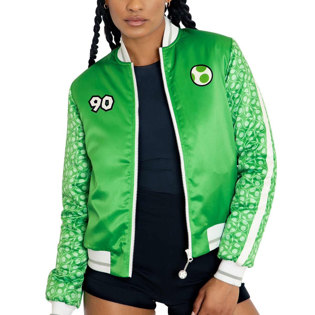 Yoshi Shiny Bomber Jacket - Limited – BlackMilk Clothing