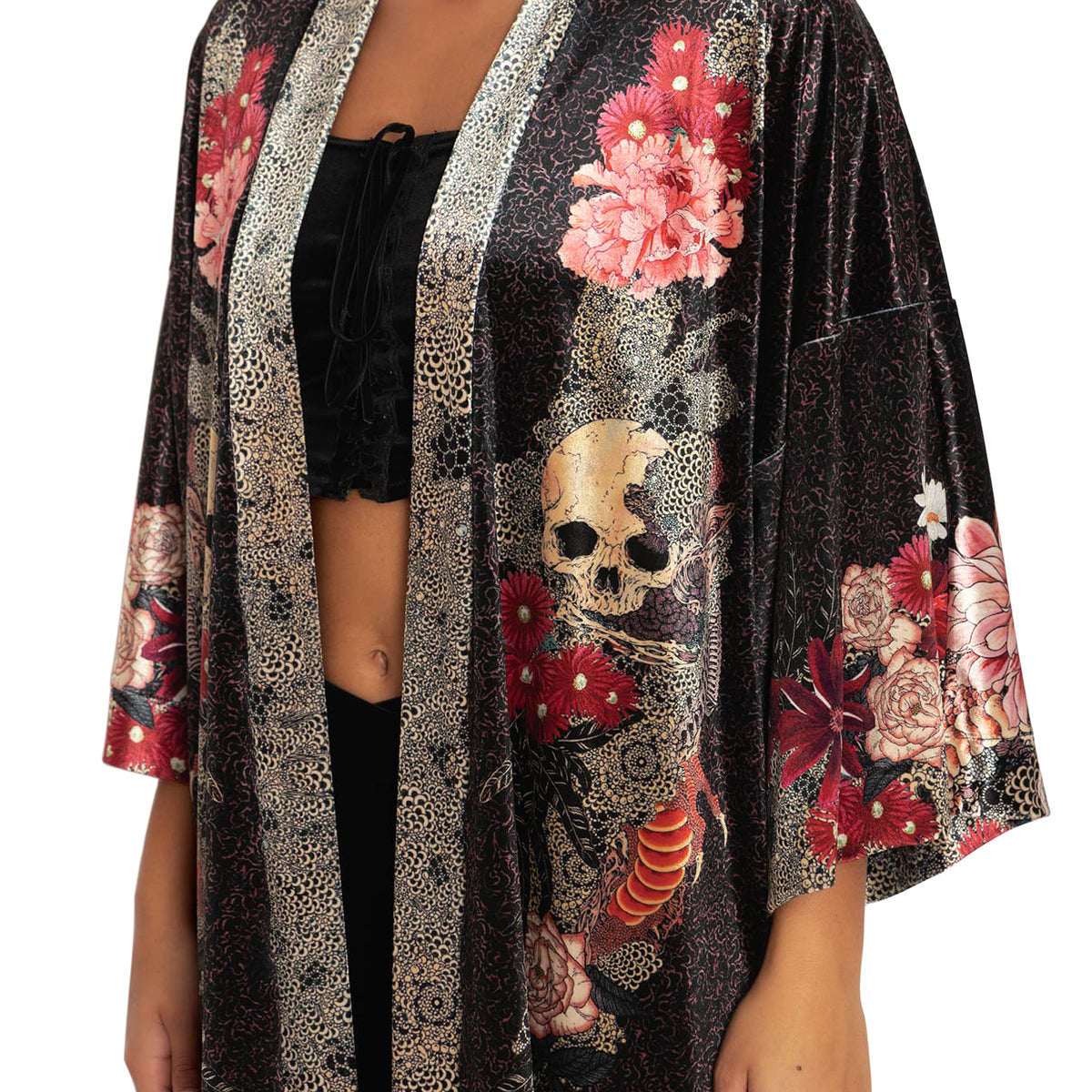 Spirit Of A Dragon Velvet Robe – BlackMilk Clothing