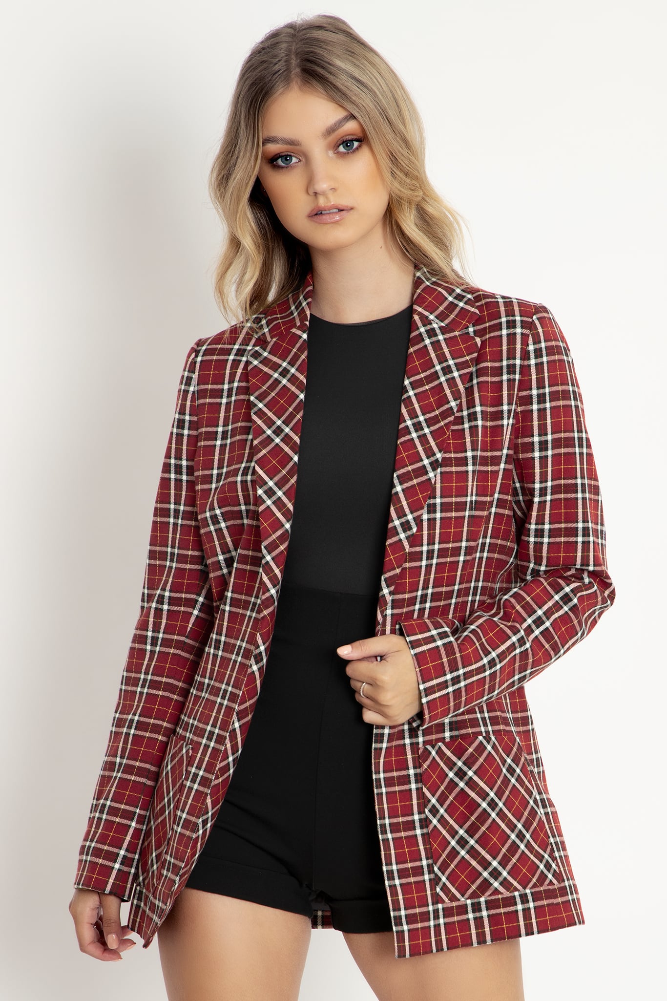 Tartan Apple Blazer – BlackMilk Clothing