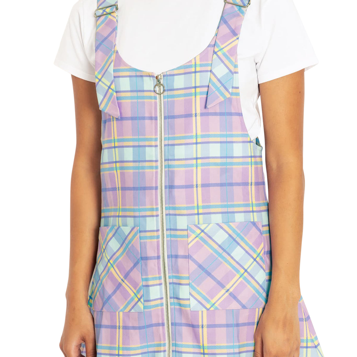 Tartan Candy Pastel Pinny Dress - Limited – BlackMilk Clothing