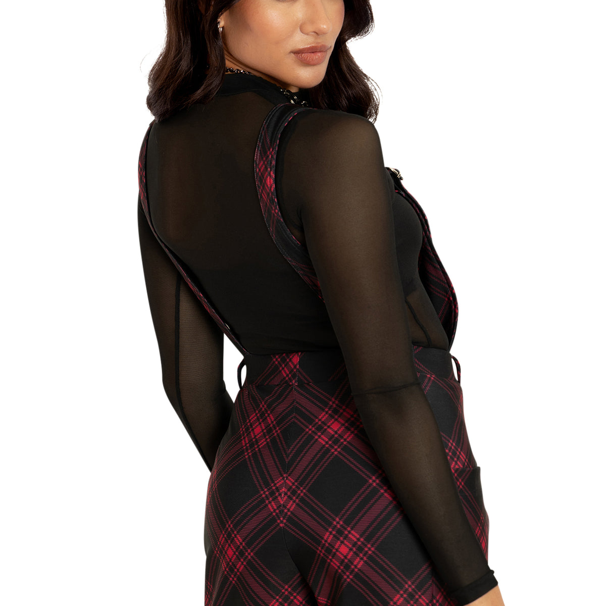 Tartan Punk Red Play Overalls - Limited – BlackMilk Clothing