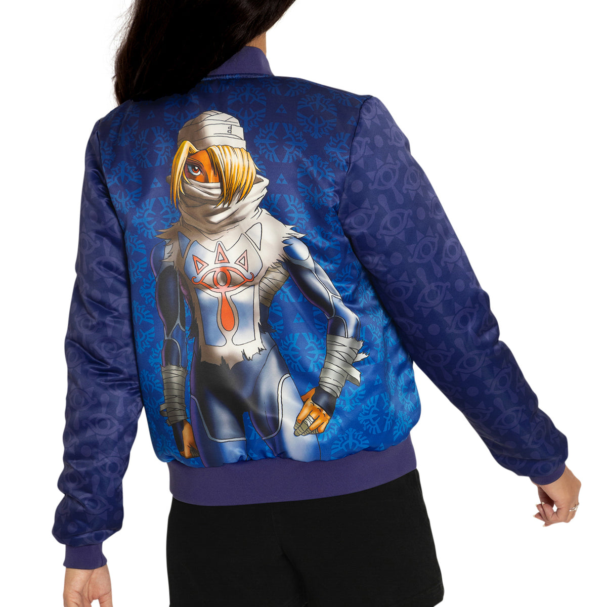 Princess Zelda And Sheik Reversible Bomber Jacket - Limited – BlackMilk ...