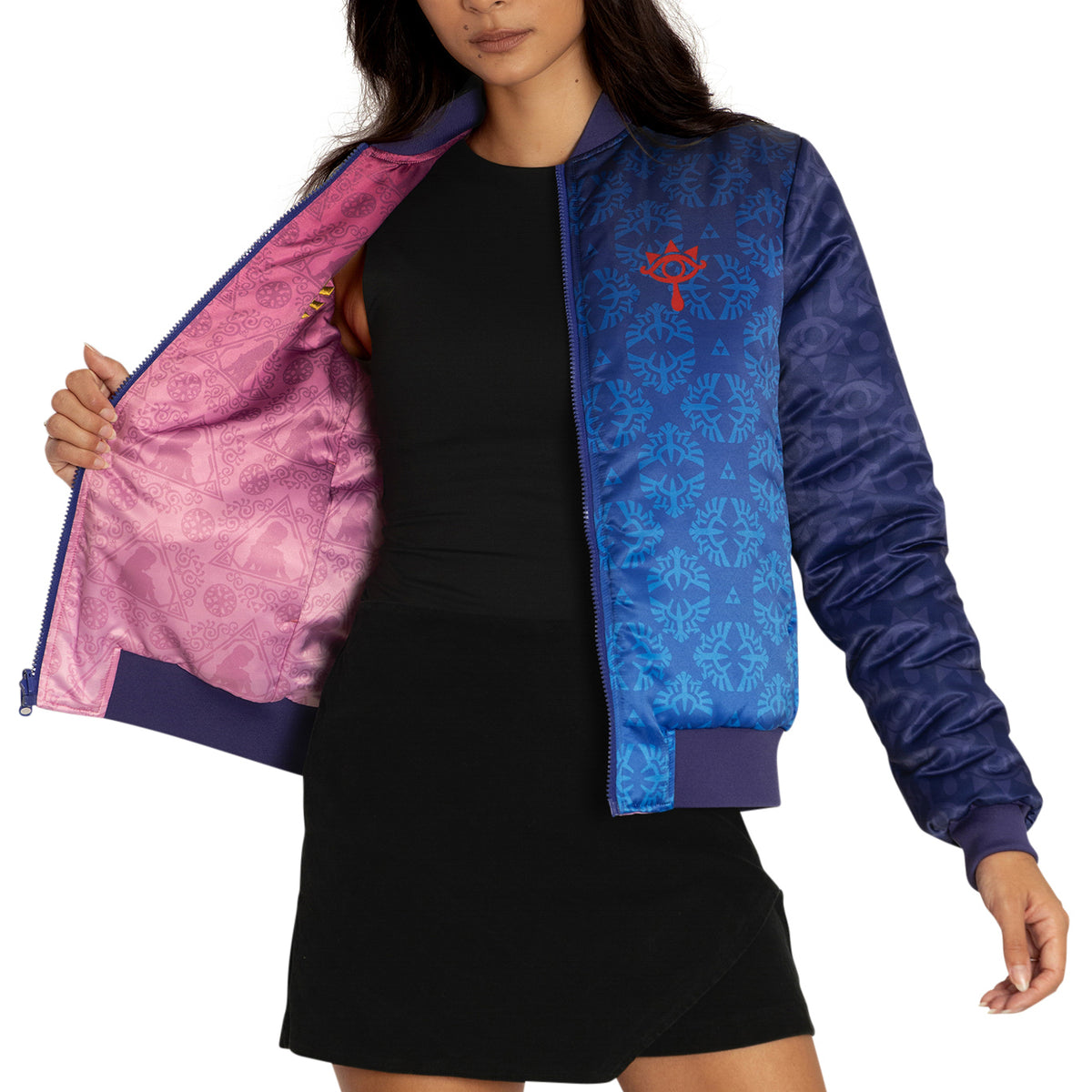 Princess Zelda And Sheik Reversible Bomber Jacket - Limited – BlackMilk ...