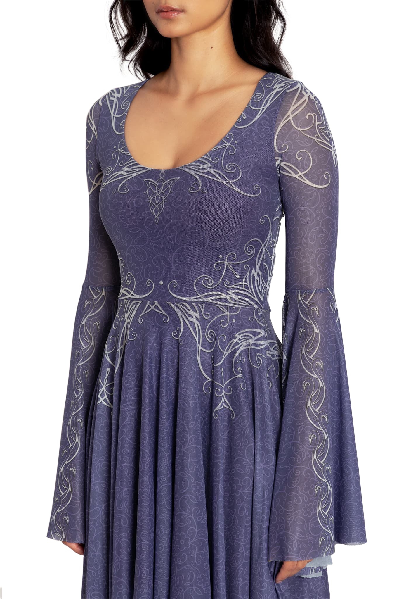 Arwen Undómiel Spectre Handkerchief Dress – BlackMilk Clothing