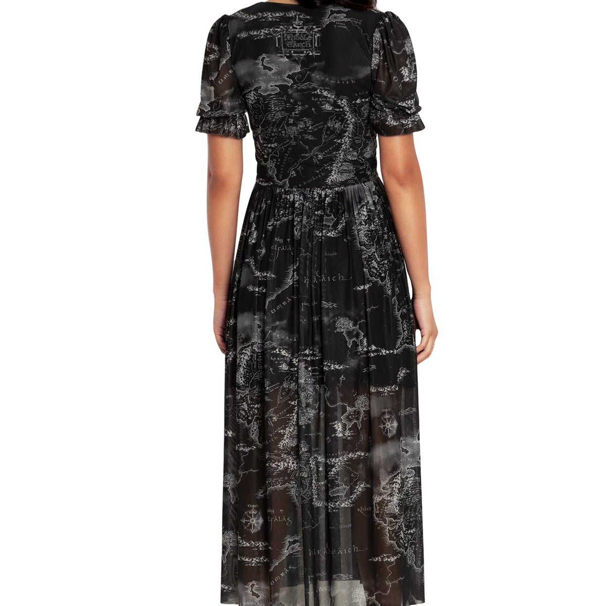 Middle-earth Map Black Stellar Dress – BlackMilk Clothing