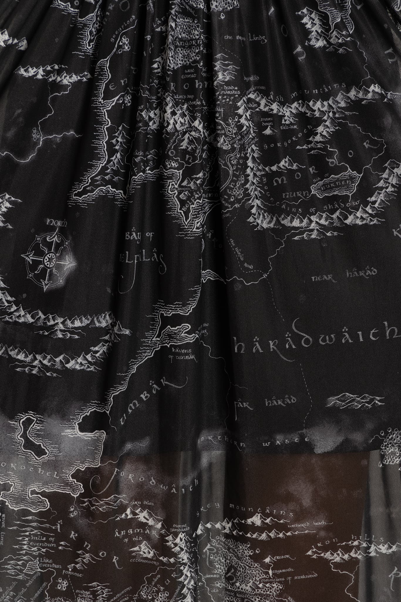 Middle-earth Map Black Stellar Dress – BlackMilk Clothing