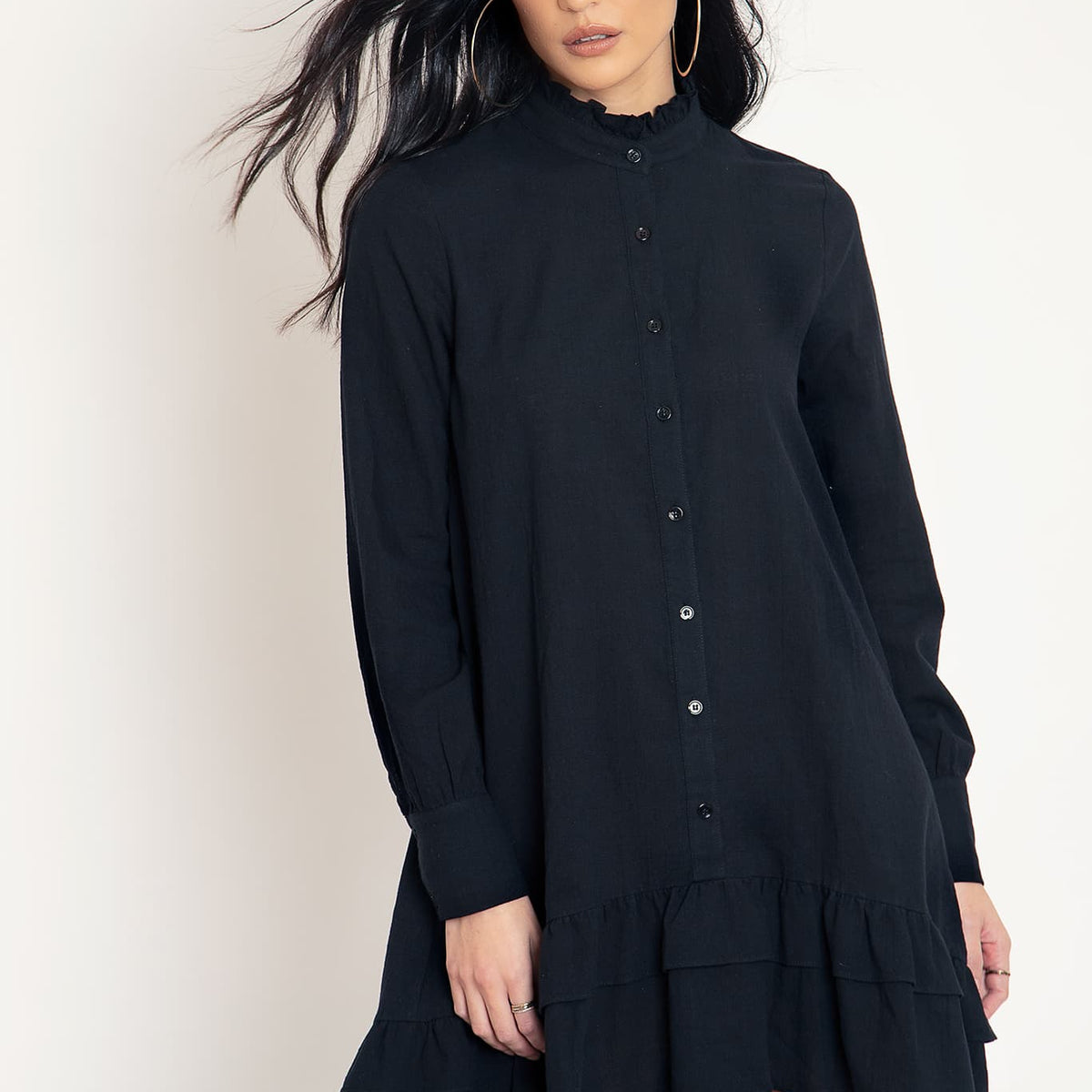 The Thrill Of Frill Shirt Dress – BlackMilk Clothing