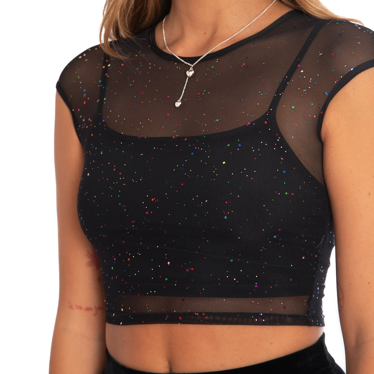 Twinkle Twinkle Cap Sleeve Crop - Limited – BlackMilk Clothing