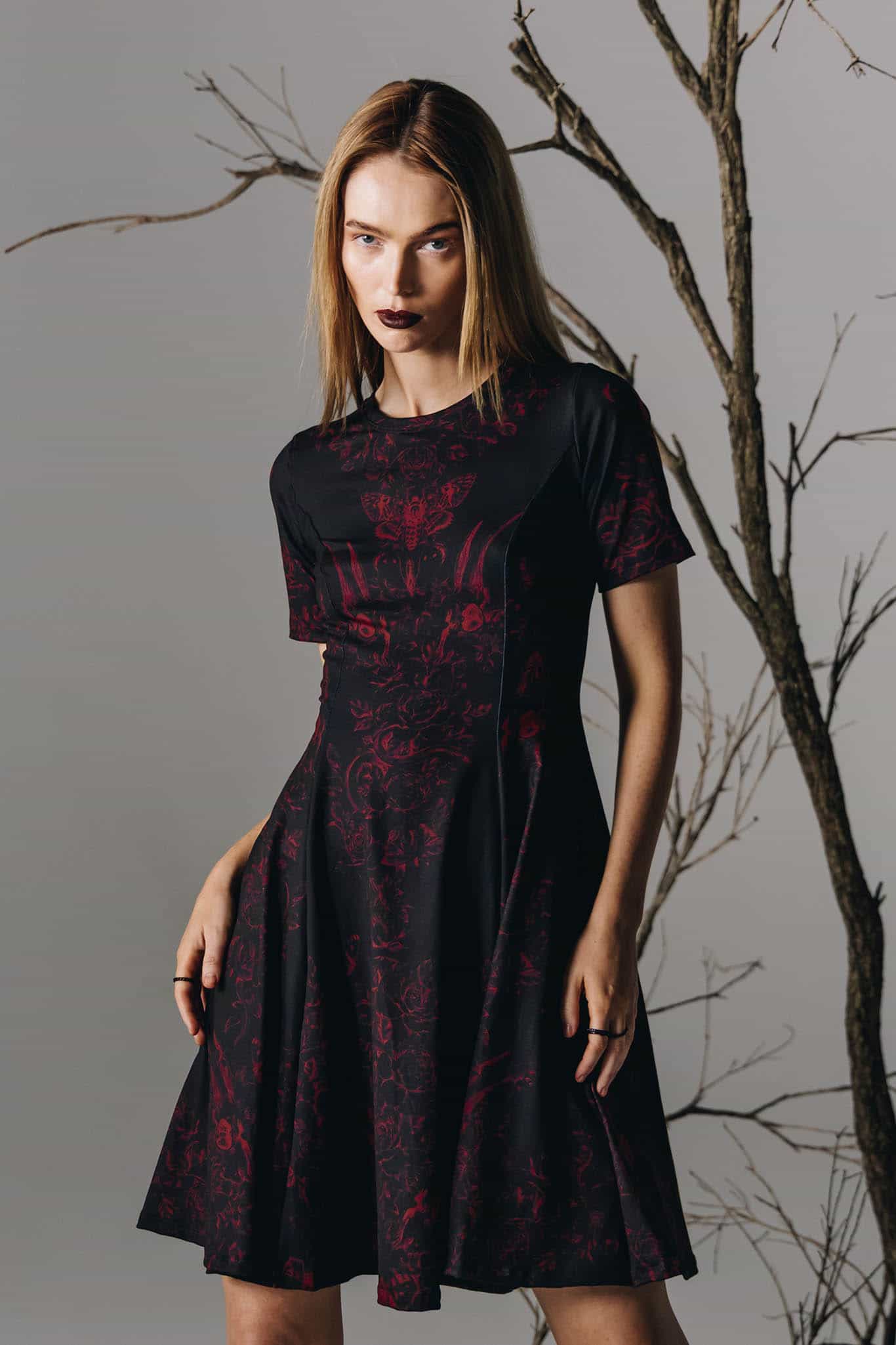 Venom Veil Longline Evil Tee Dress - Limited – BlackMilk Clothing