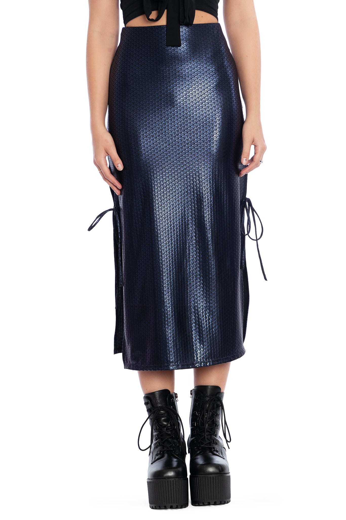 Water Warrior Side Split Midaxi Tube Skirt - Limited – BlackMilk Clothing