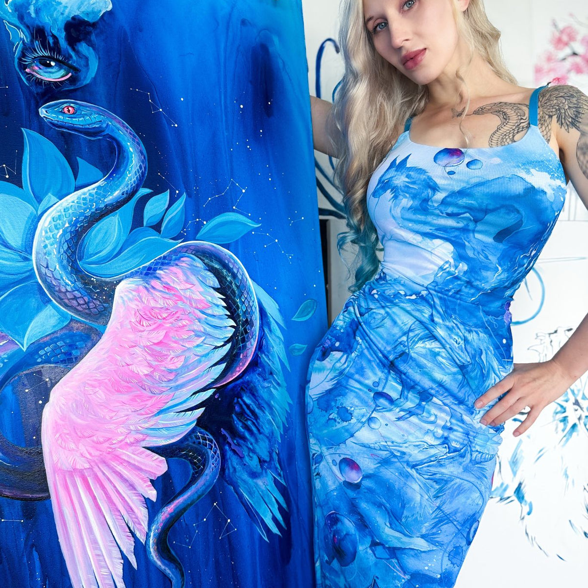 Whimsy Water Sheer Bodycon Slip Dress - Limited – BlackMilk Clothing
