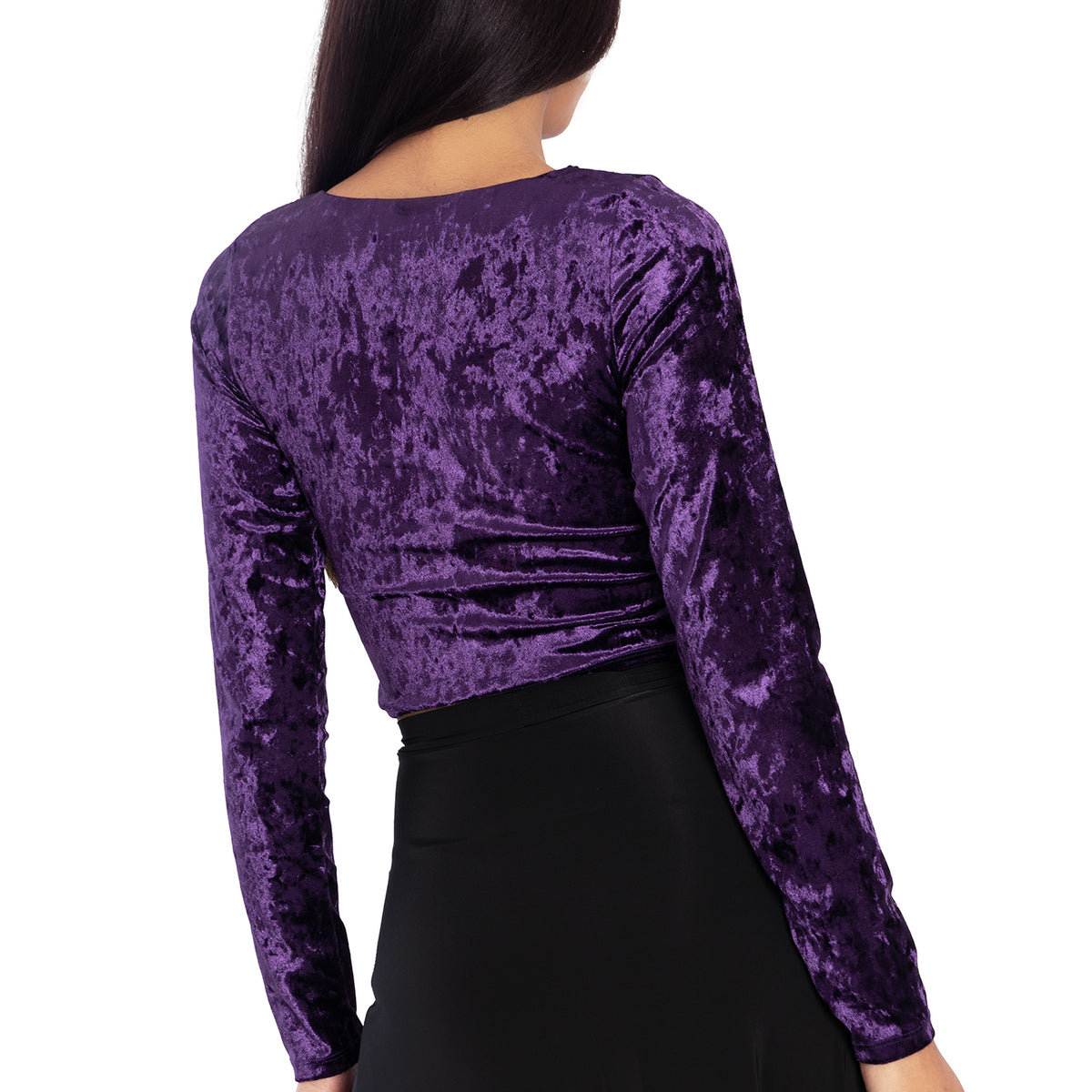 Wiccan Crushed Velvet Long Sleeve Pentagram Top - Limited – BlackMilk ...