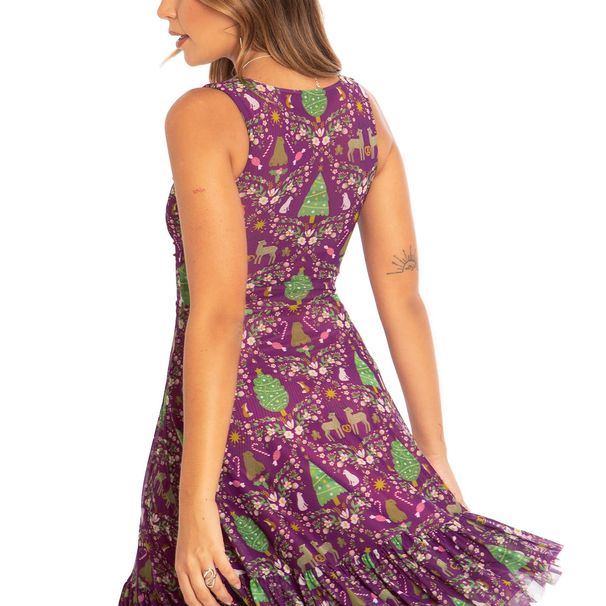 Wild Christmas Sweetheart Empire Longline Dress - Limited – BlackMilk ...