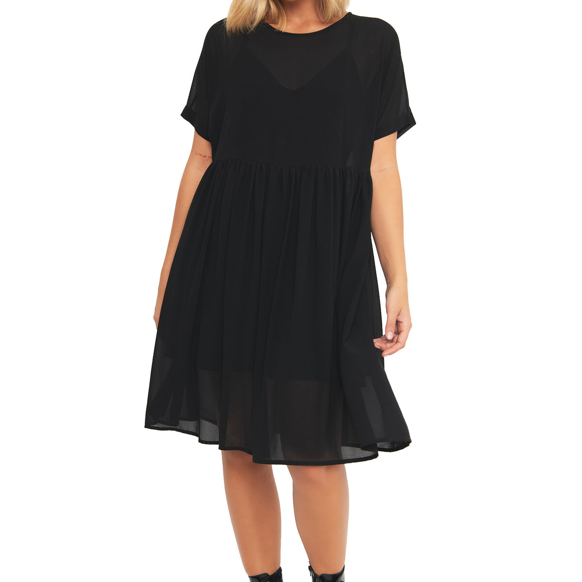 Black Sheer Smock Dress - Sample - Limited – BlackMilk Clothing