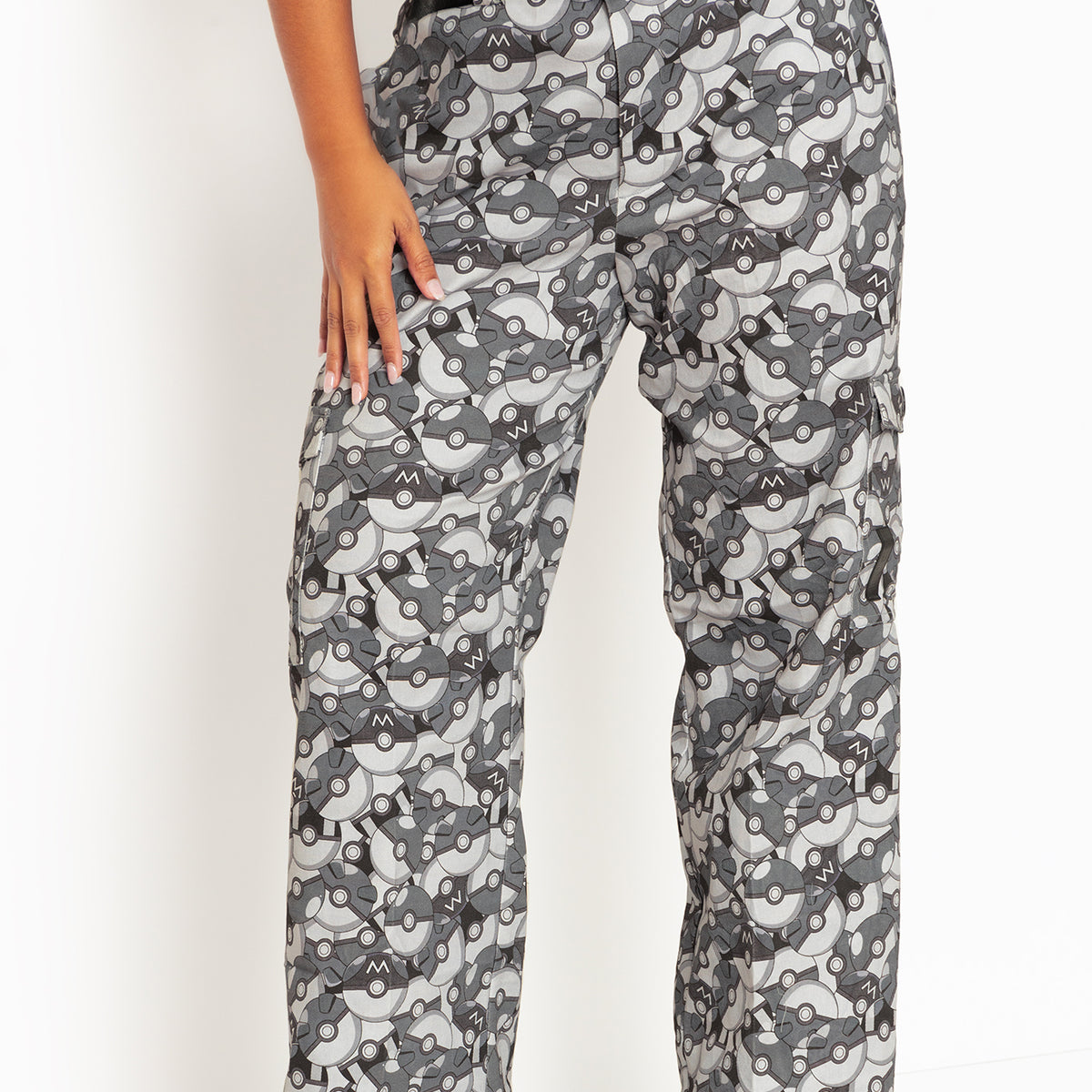 Poké Ball Grey Straight Leg Cargo Pants - Limited – BlackMilk Clothing