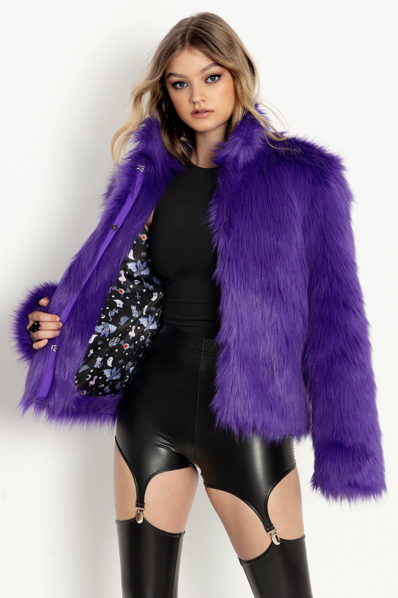 Purple Furbulous Jacket – BlackMilk Clothing