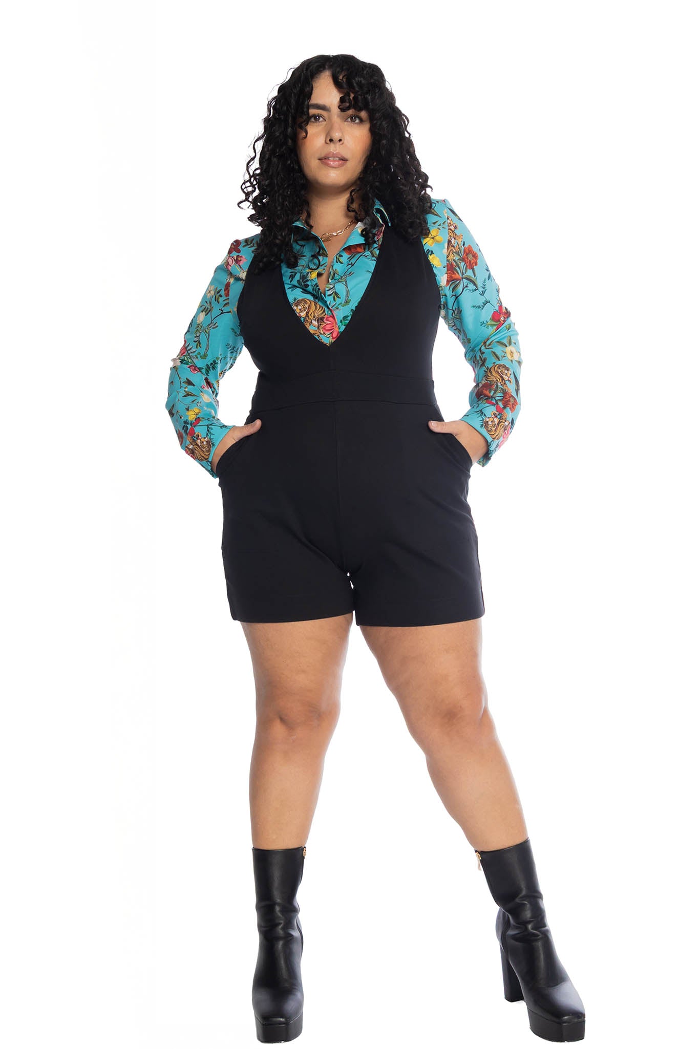 Push It Ponte Plunge Playsuit – BlackMilk Clothing
